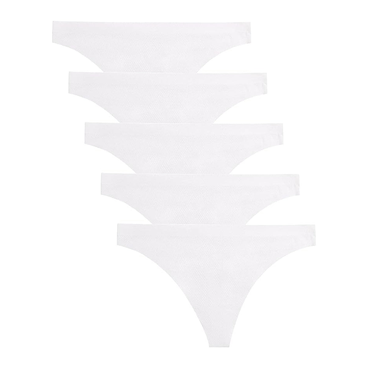 Voenxe Seamless Women Underwear Thongs, No Show Breathable Thong for W